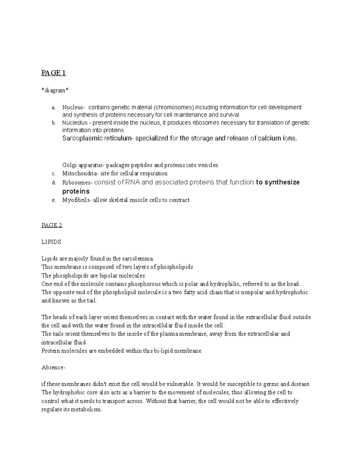 CIA 1- Human Anatomy and Physiology - Fundamentals Of Human Anatomy And ...