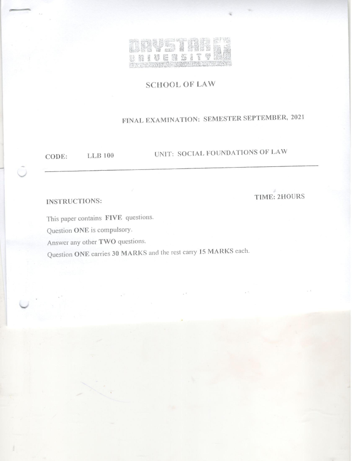 normative function of laws - Social Foundations of Law - Studocu