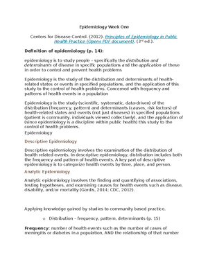 Week 1 &3 - notes for midterm one, weeks 1-3 - Week 1 1. Define ...
