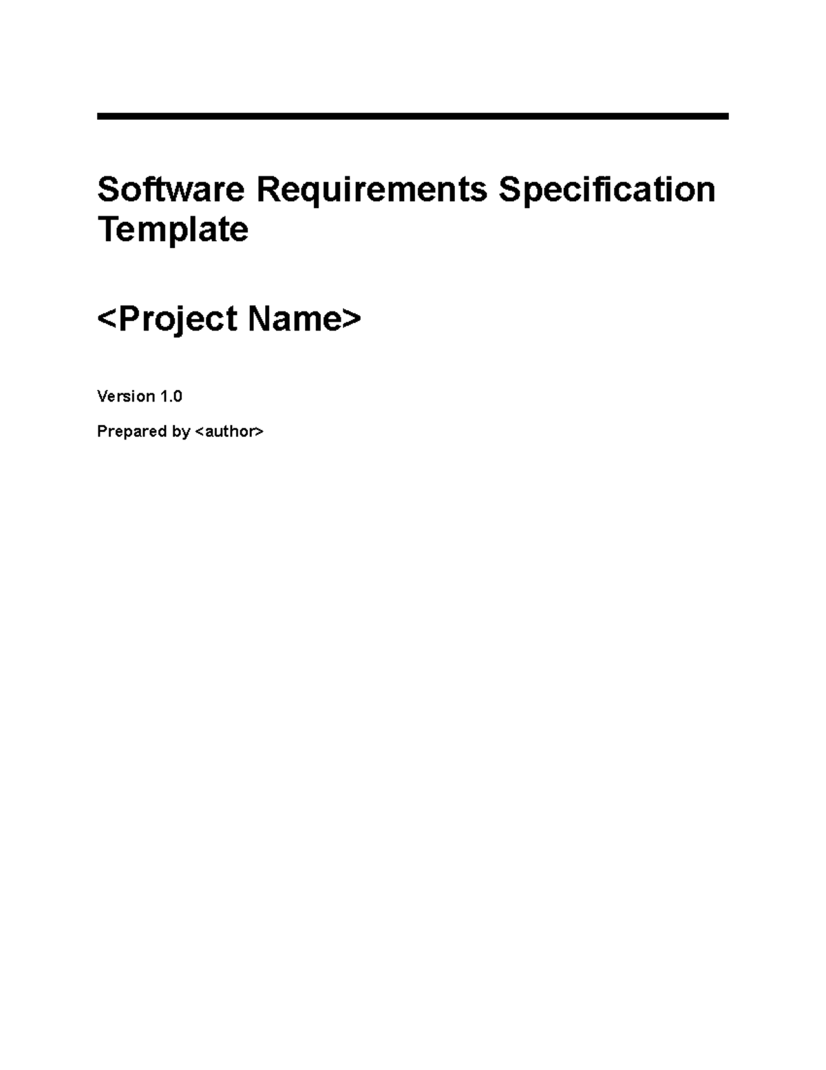 SRS-Template - Can Thiet - Software Requirements Specification Template ...