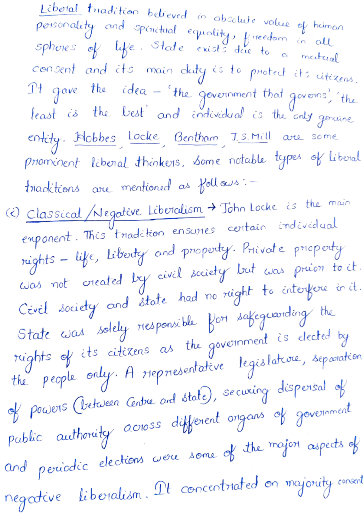 Liberal and Marxist Traditions - Lebetalfiadition believed o absoute ...