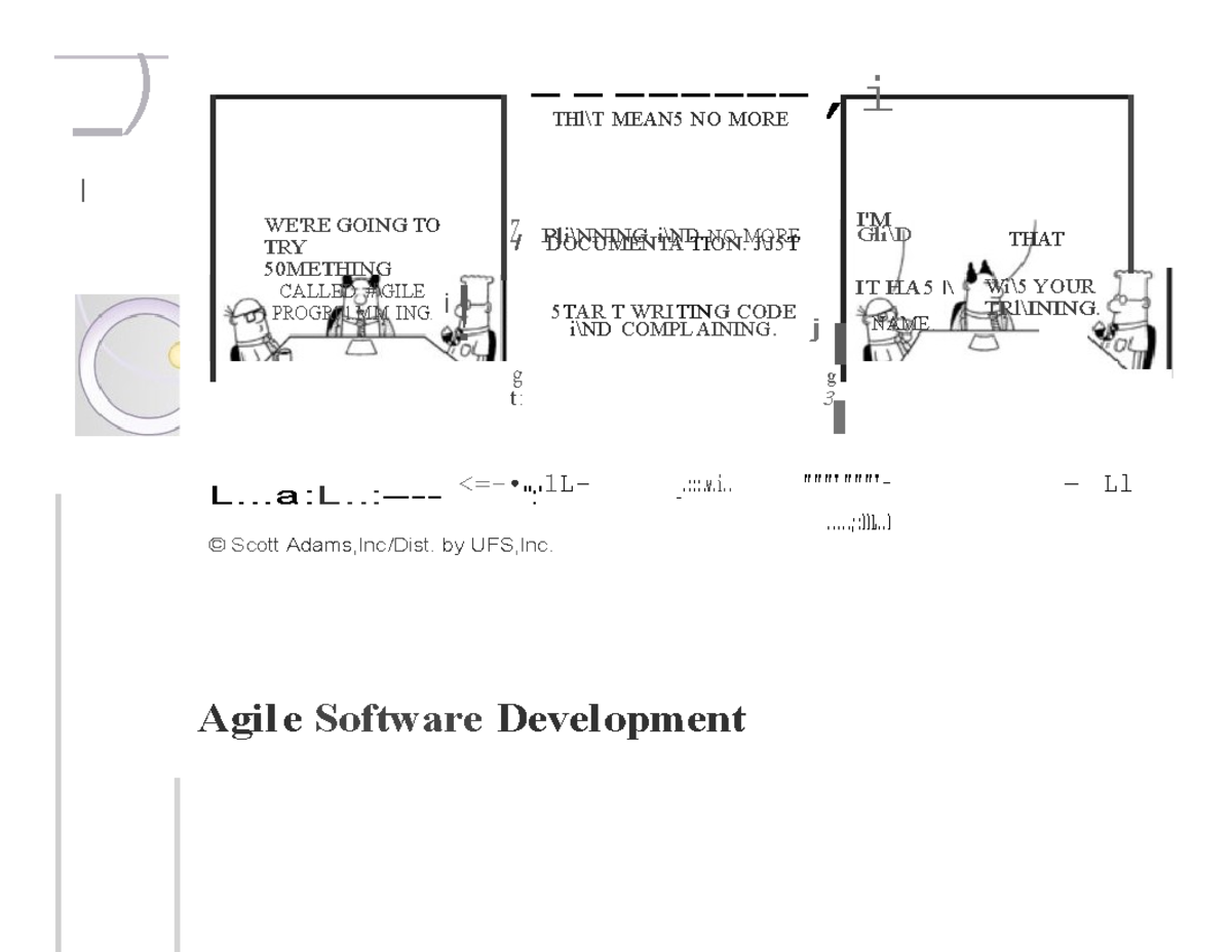 Agile software development overview presentation - _) I -,THl\T MEAN5 ...