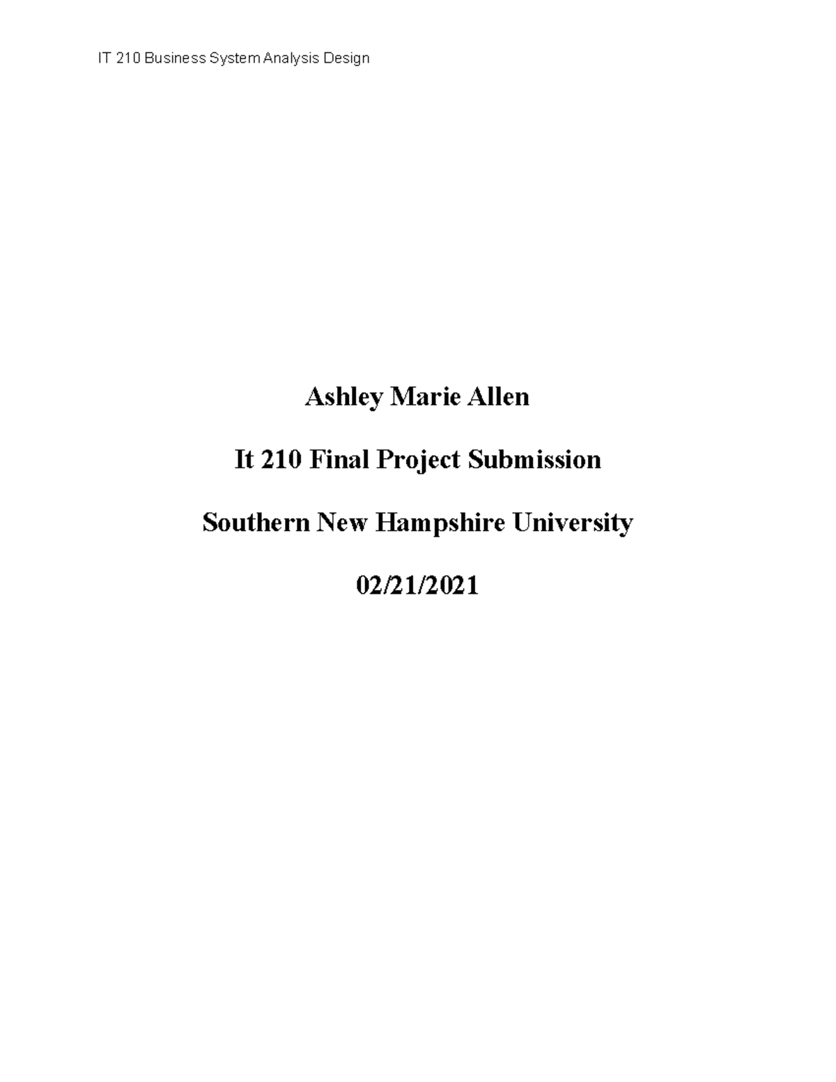 IT 210 Final Project Submission - Ashley Marie Allen It 210 Final ...