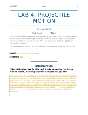 Lab3-Motion In 1D-Worksheet-v2 - LAB 3: MOTION IN 1D Fall 2021 Final ...