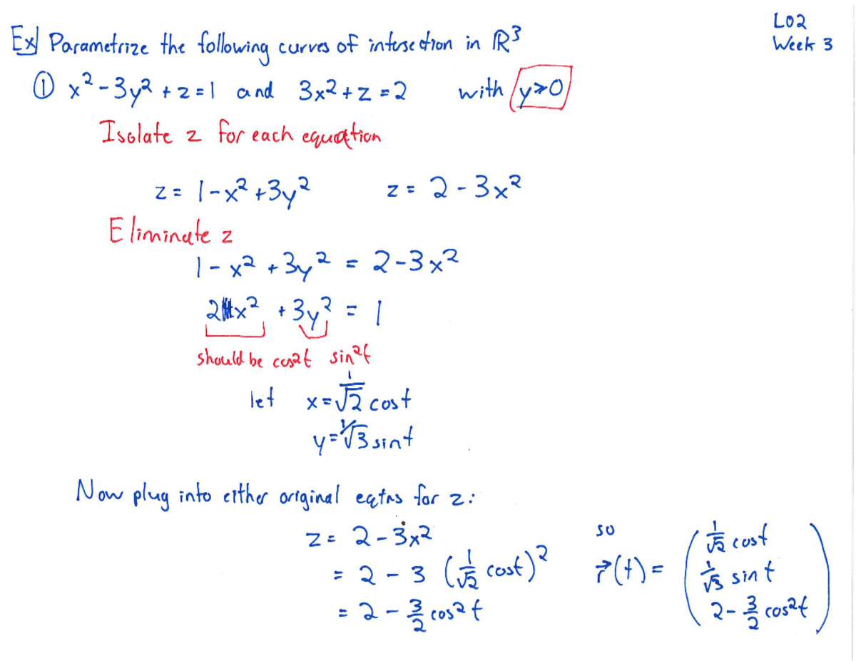 Math277L02Week3 - notes - MATH 277 - Studocu