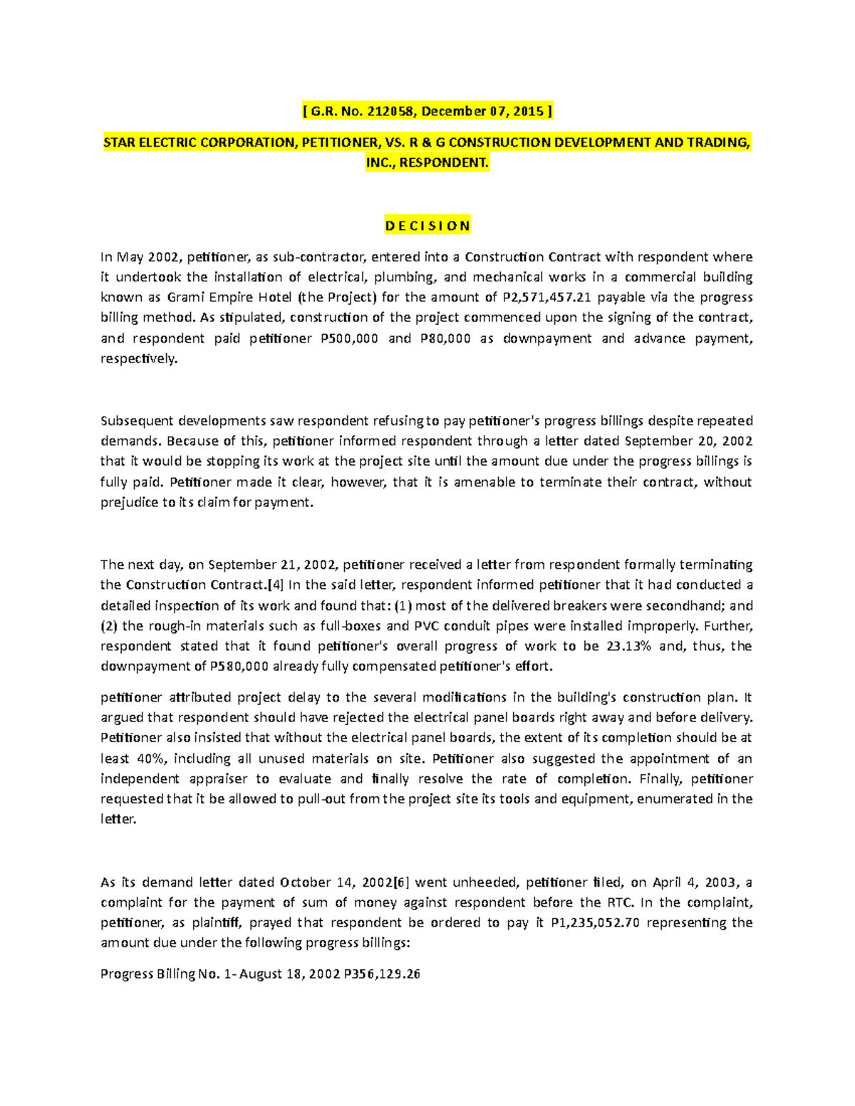 RA 1594 PART 2 - to give information to the students - [ G. No. 212058 ...