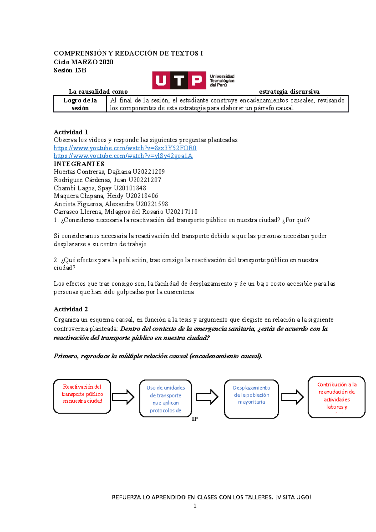 S 13-s2 Resolver Ejercicios - COMPRENSIÓN Y REDACCIÓN DE TEXTOS I Ciclo ...