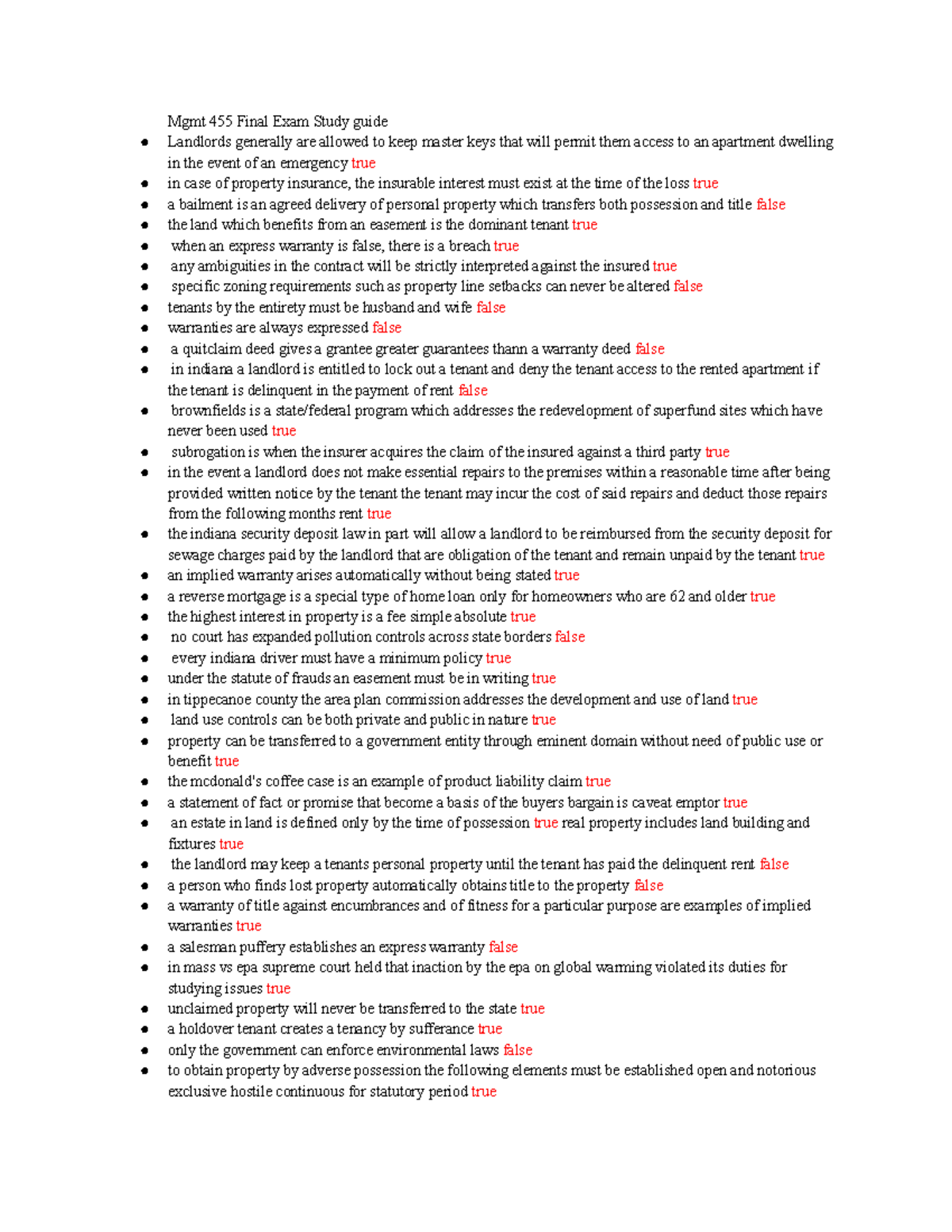 Mgmt 455 Final Exam Study guide - Mgmt 455 Final Exam Study guide ...