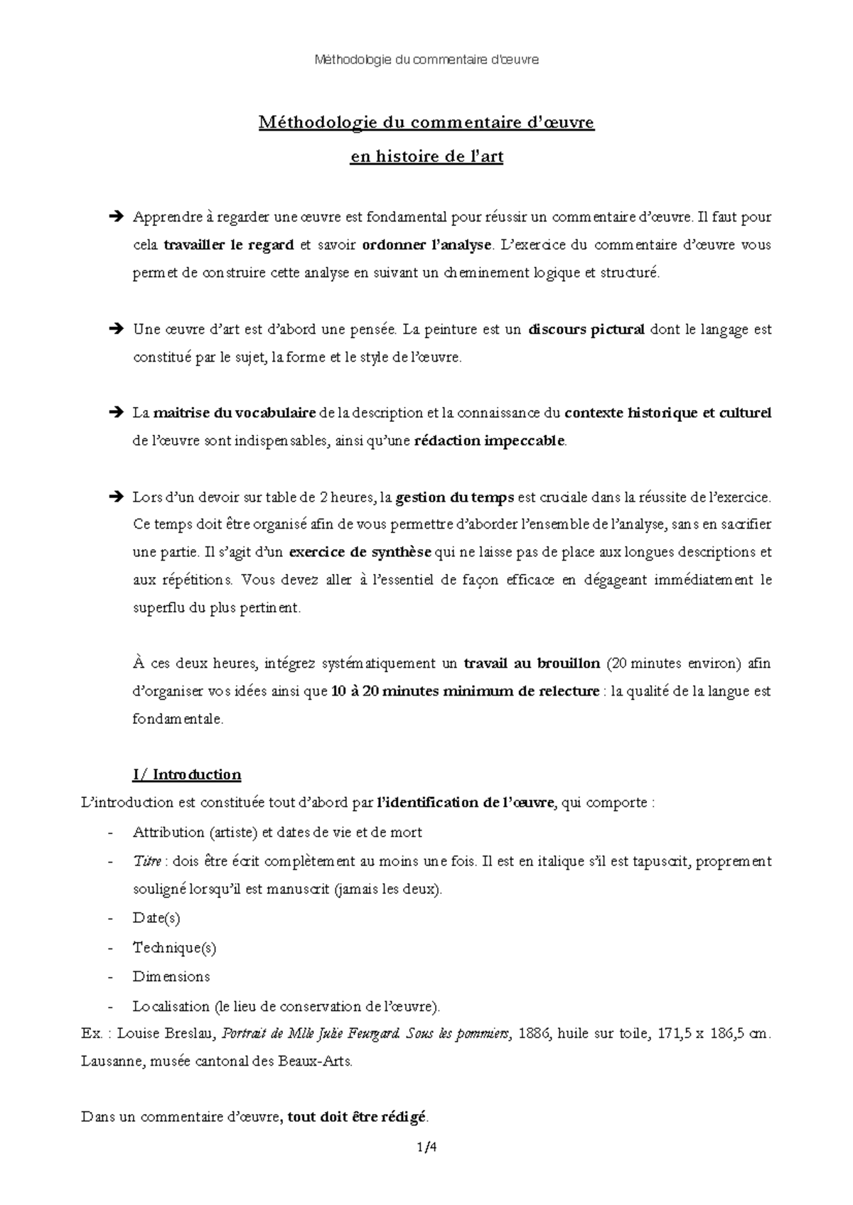 Méthodologie du commentaire d’œuvre-2023 - Méthodologie du commentaire ...