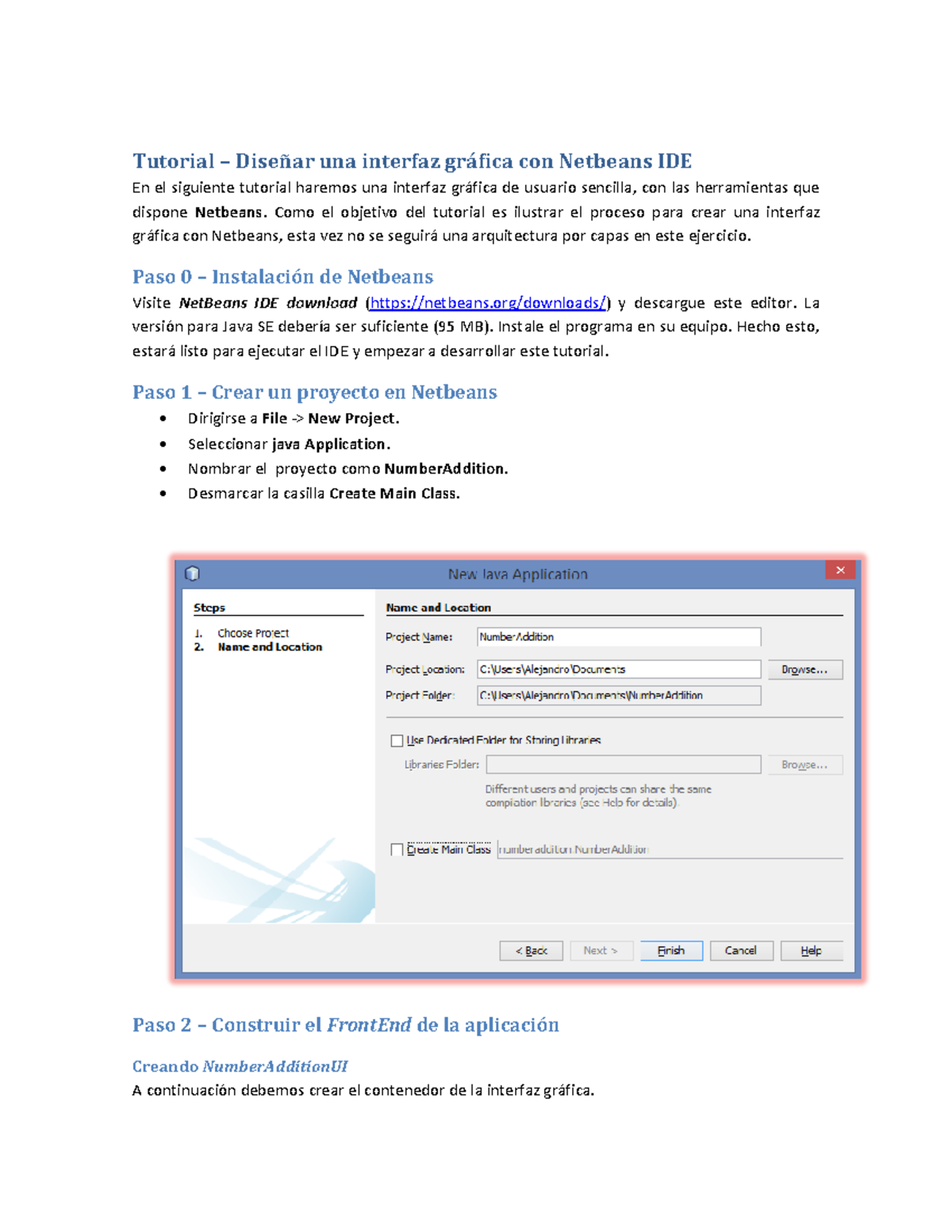 Tutorial Netbeans Tutorial Una Interfaz Con Netbeans Ide En El