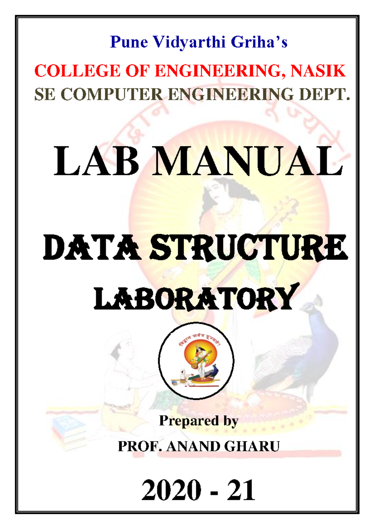 Fds - Pune Vidyarthi Griha’s COLLEGE OF ENGINEERING, NASIK SE COMPUTER ENGINEERING DEPT. LAB ...