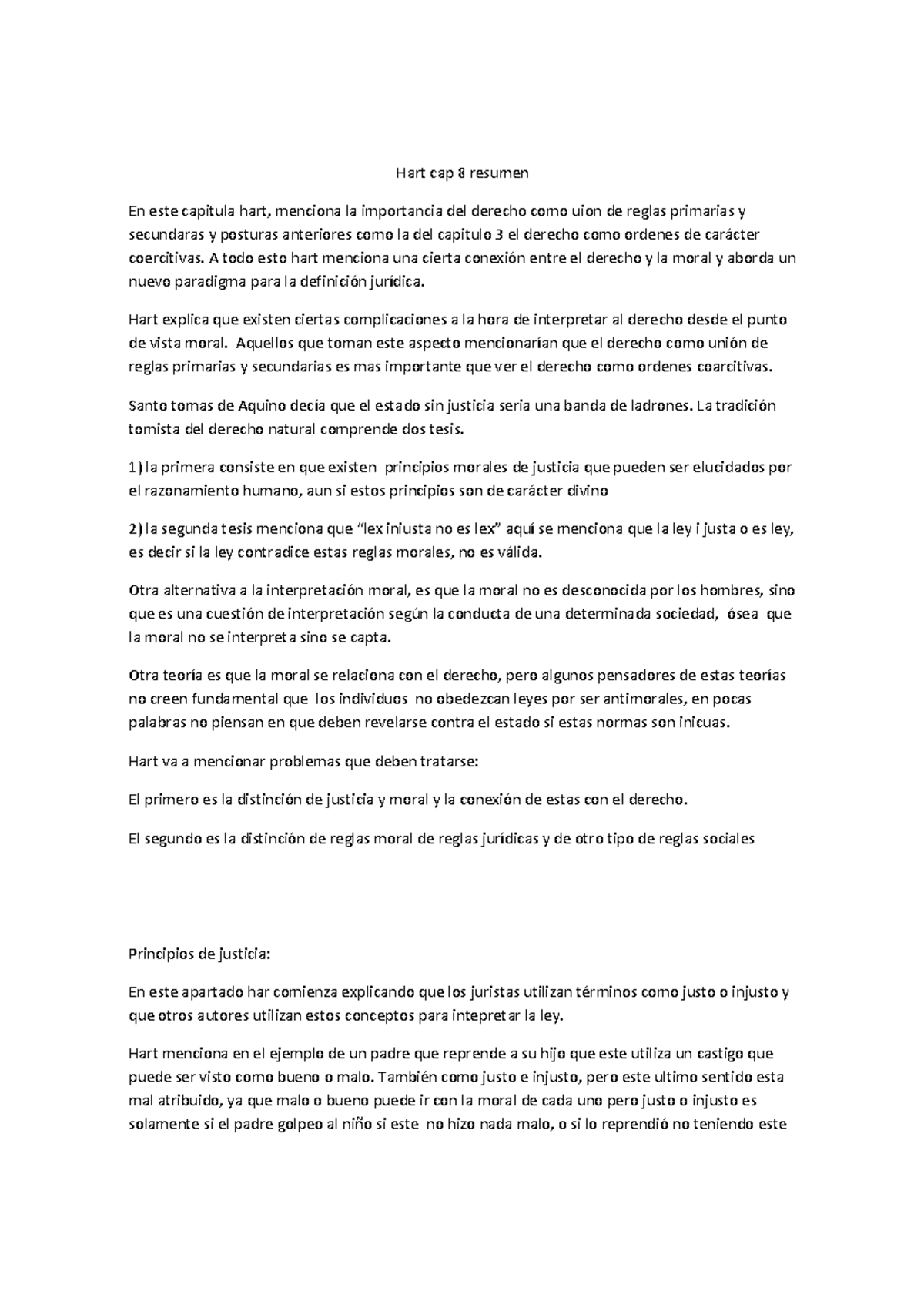 Hart cap 8 resumen - Hart cap 8 resumen En este capitula hart, menciona ...