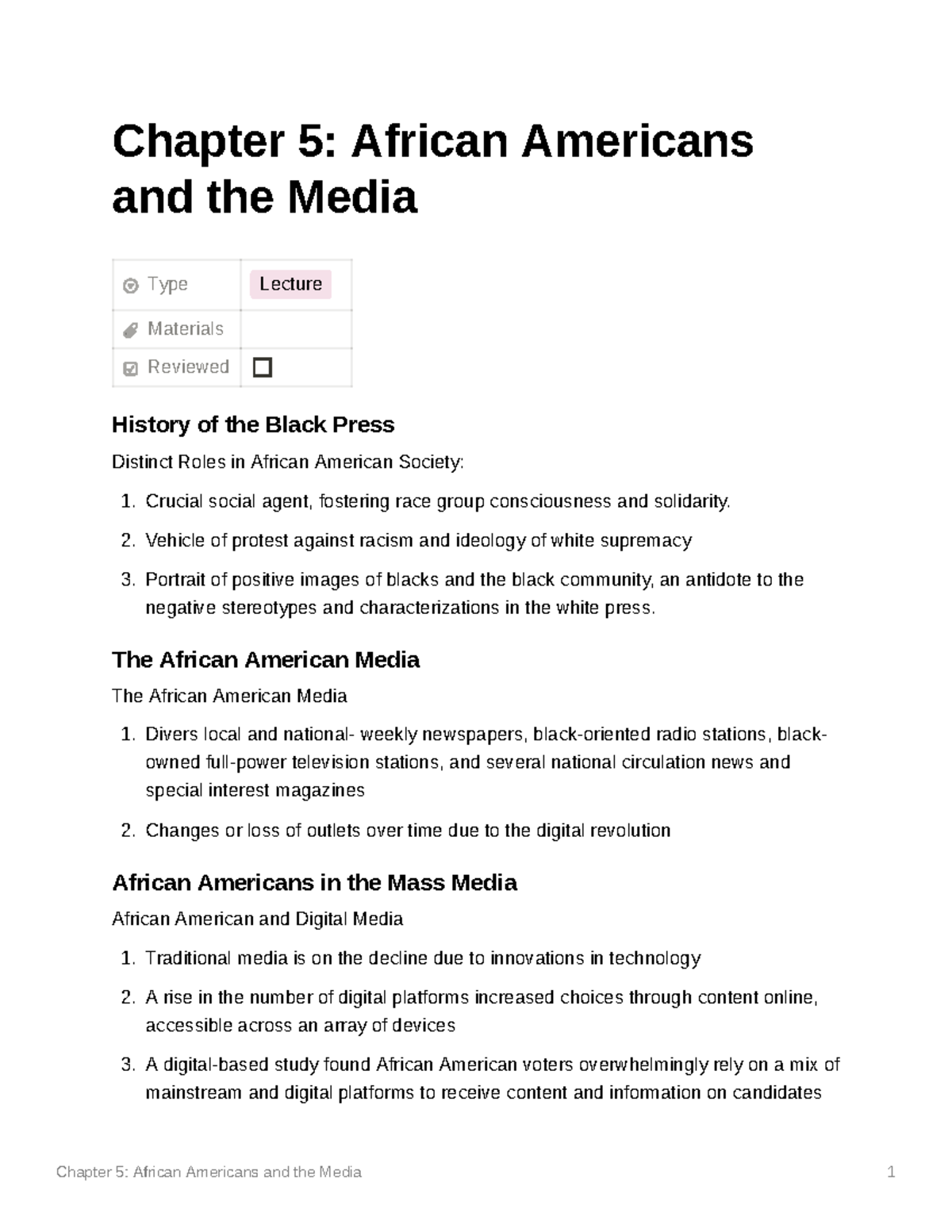 Chapter 5 African Americans and the Media - Crucial social agent ...