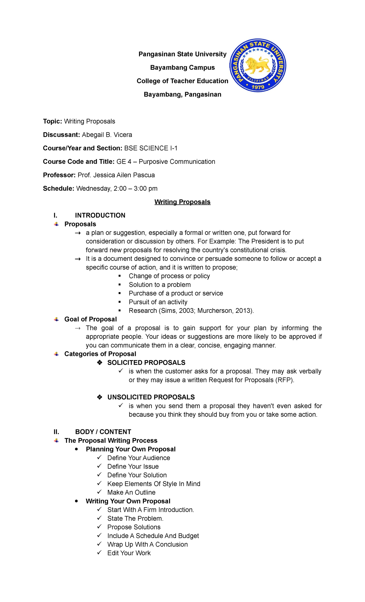 Written-Report-Writing Poposals IN ACADEMIC WRITING AND UNDERSTANDING ...