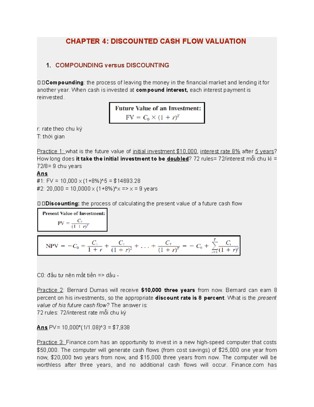 Chapter-4 - Financial notes and assignments - CHAPTER 4: DISCOUNTED ...