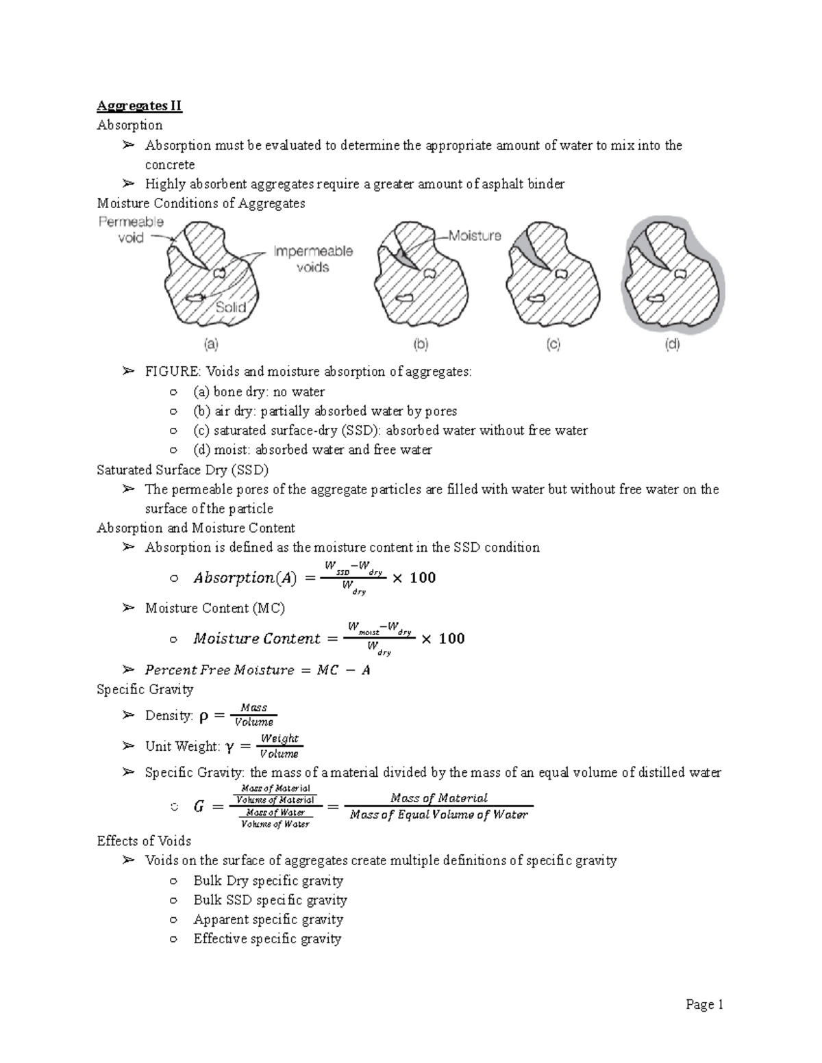 CE 380 Aggregates II - Lecture notes for Salman's class. - Aggregates ...