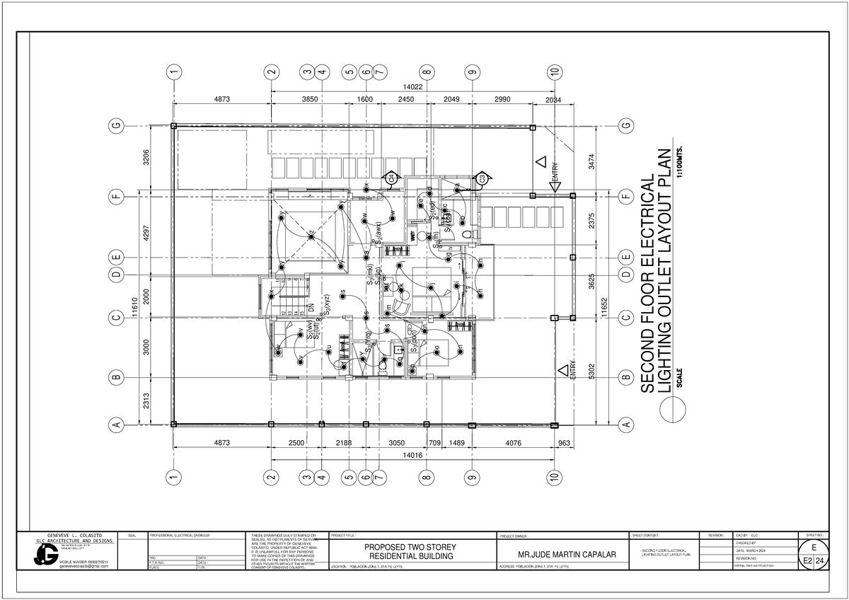 AUTOCAD DRAWING ARCHITECTURE REFERENCE - E2 SHEET NO.: 24 E SHEET ...