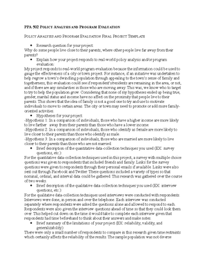 Policy Analysis Checklist - Not all aspects below are appropriate for ...