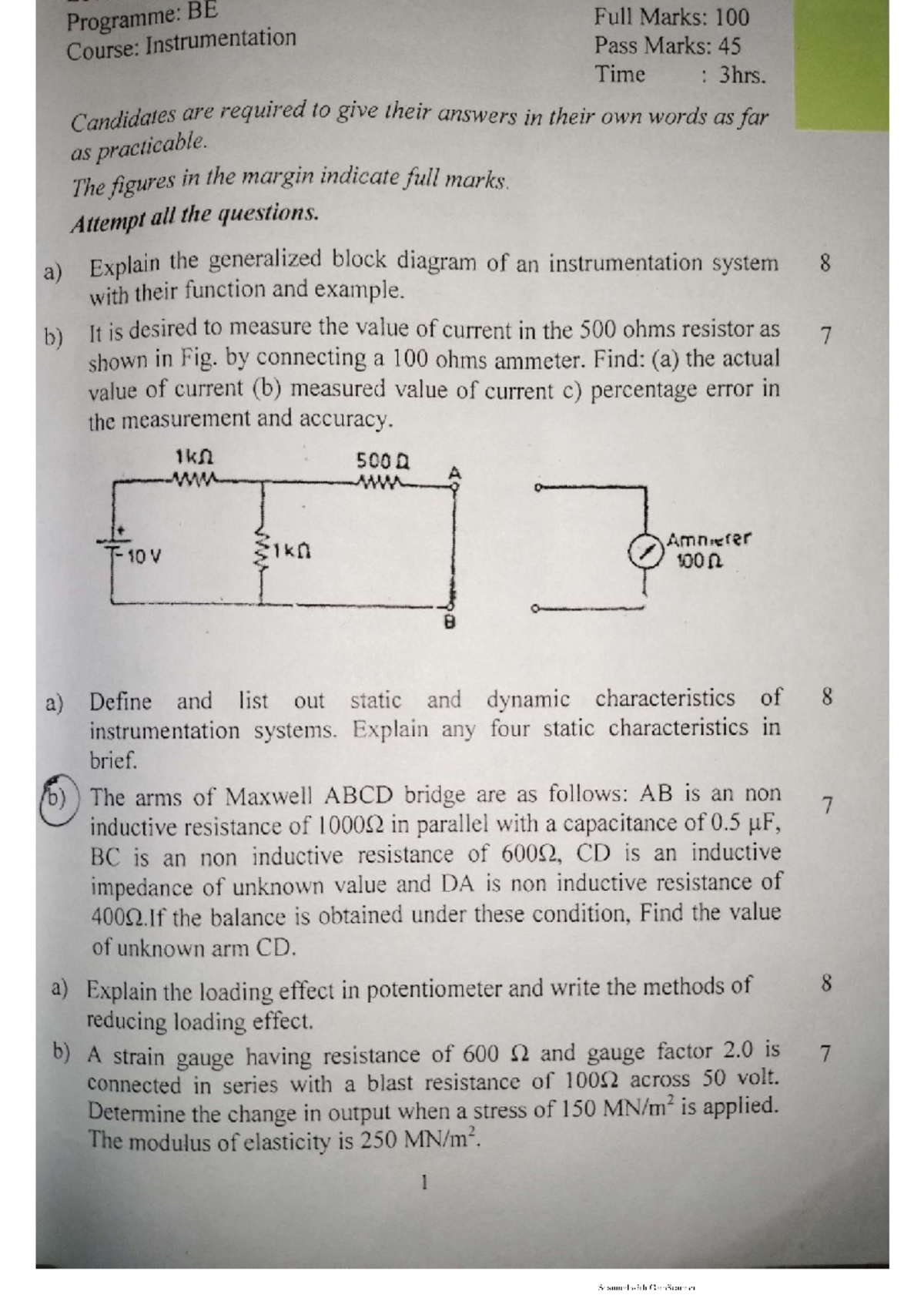 Instrumentation - Studocu
