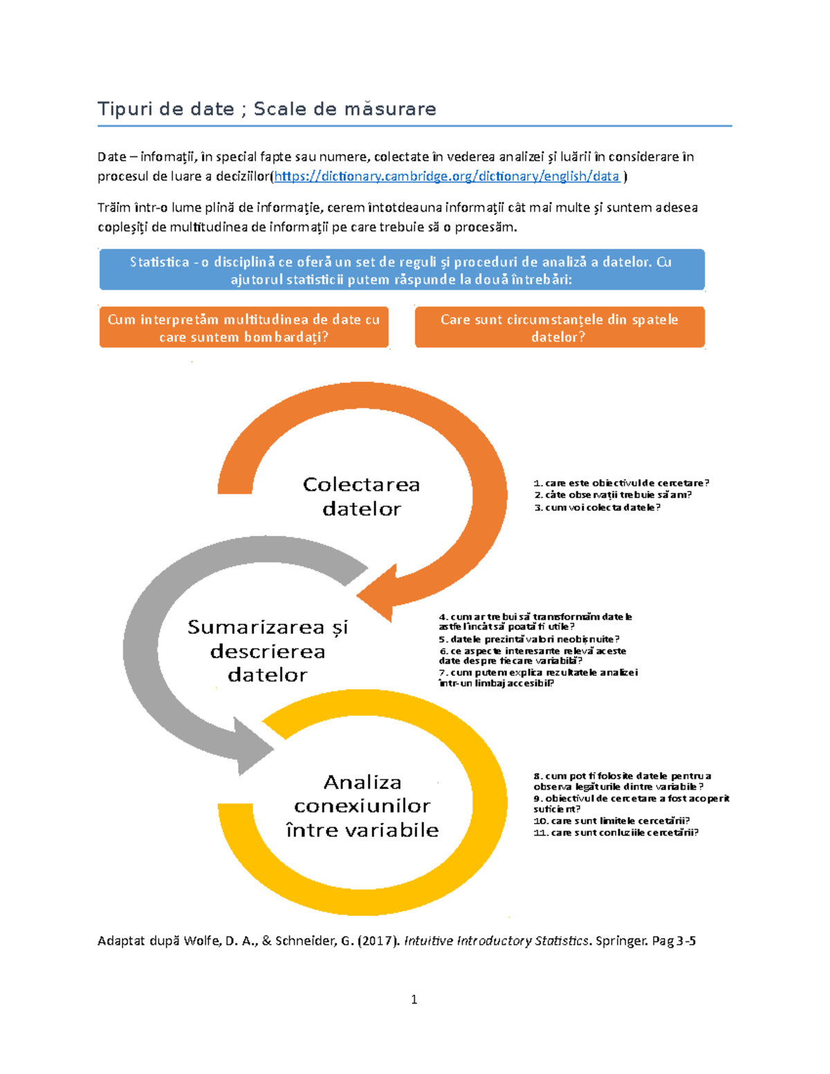 1.. Ttipuri de date Scale de masurare - Tipuri de date ; Scale de ...