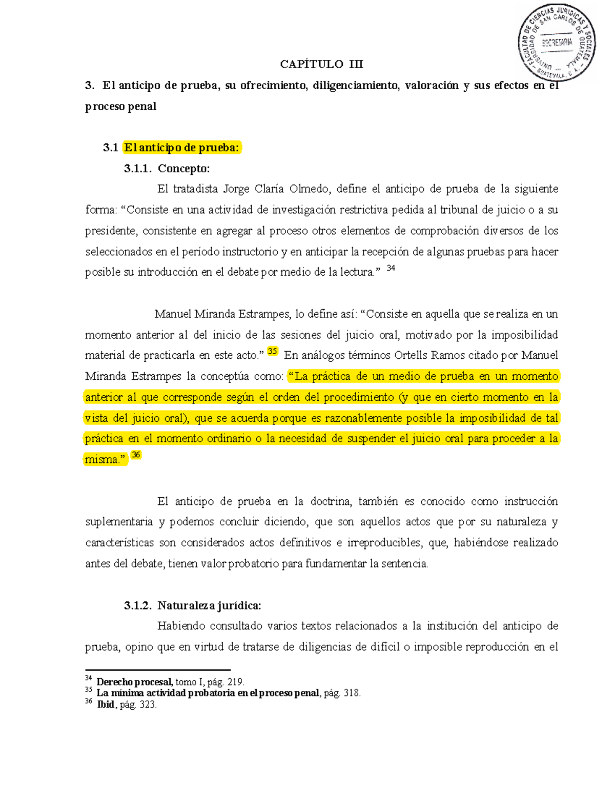 Material de estudio Final Derecho Probatorio 2 - ! 6 *1;3-370 ./ 748 ...