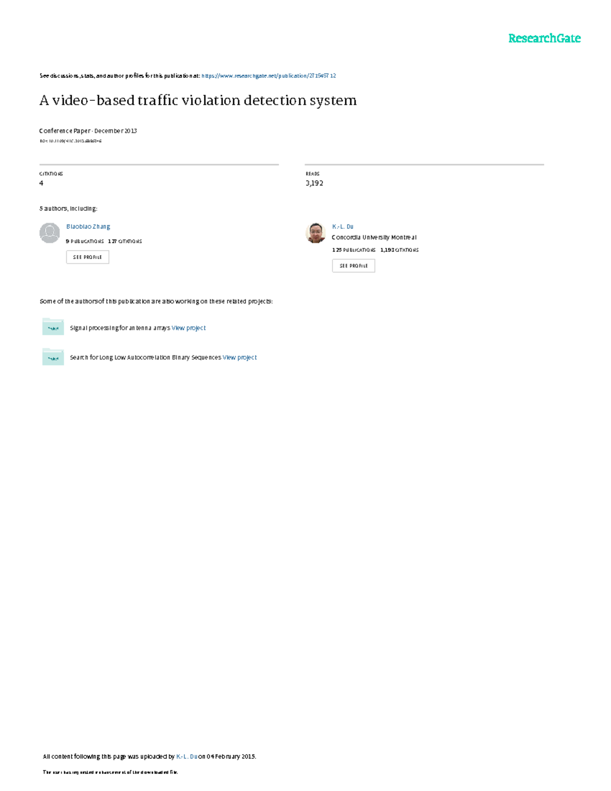 AVideo-based Traffic Violation Detection System - See discussions ...