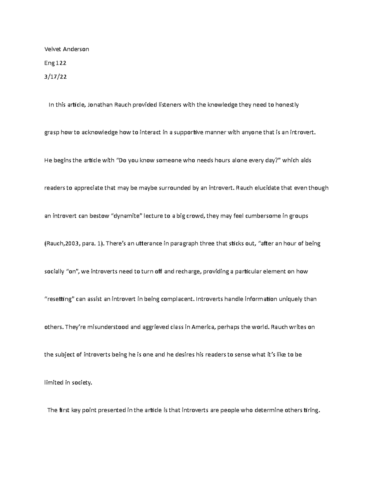 3-2 Assignment- Writing Plan - Velvet AndersonEng 122 3/17/ In this ...
