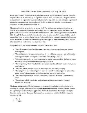 Math253 absolute convergence, the ratio test, and power series - Math ...