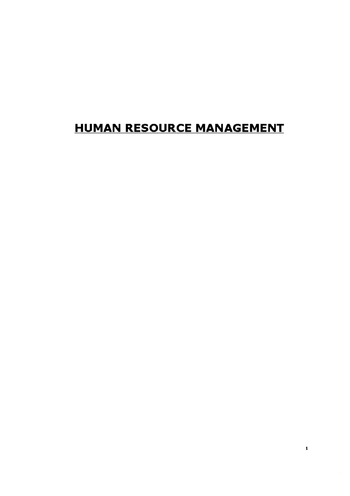 Hrm-notes-bba compress - HUMAN RESOURCE MANAGEMENT HUMAN RESOURCE ...