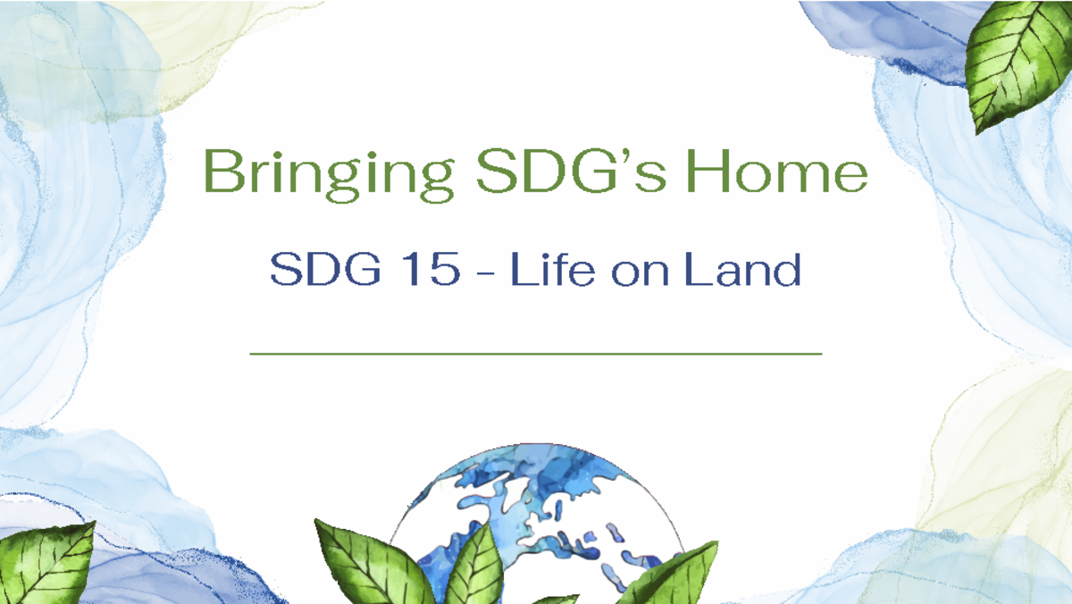 Bringing SDG’s Home - Bringing SDG’s Home SDG 15 - Life on Land Loss of koala habitat and rise ...