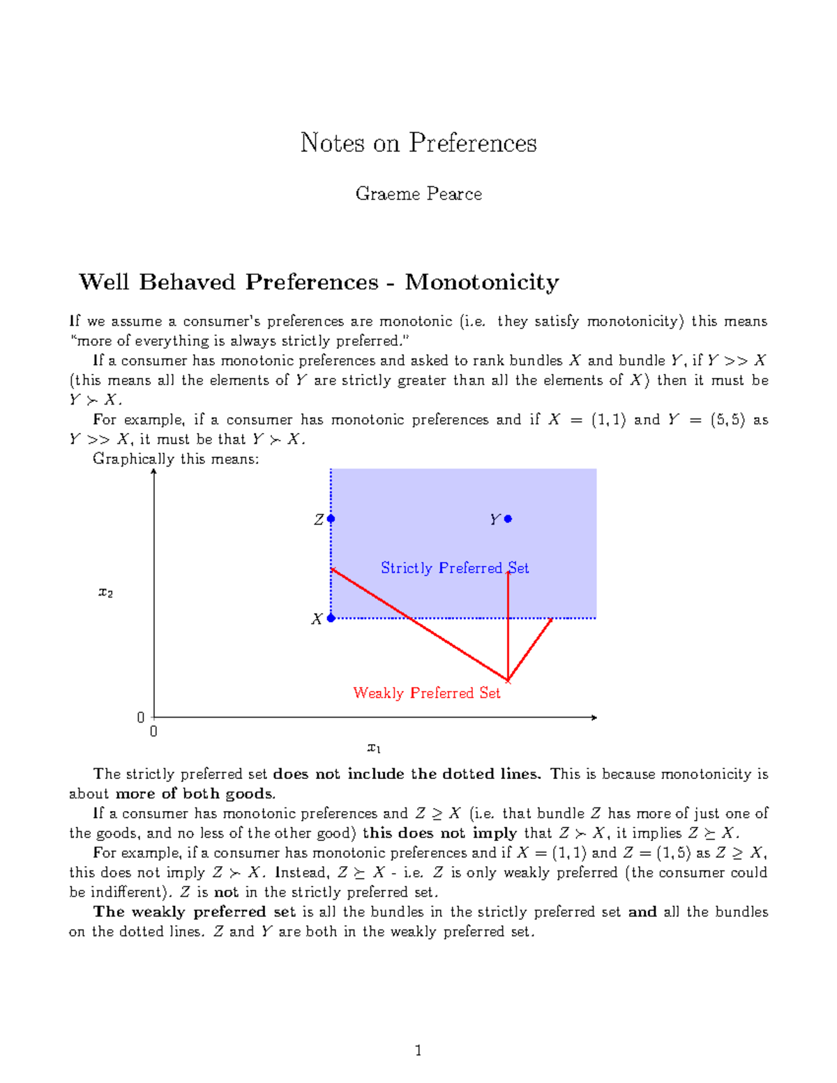 Preferences - additional notes for term 1 lectures 2021 - Notes on ...