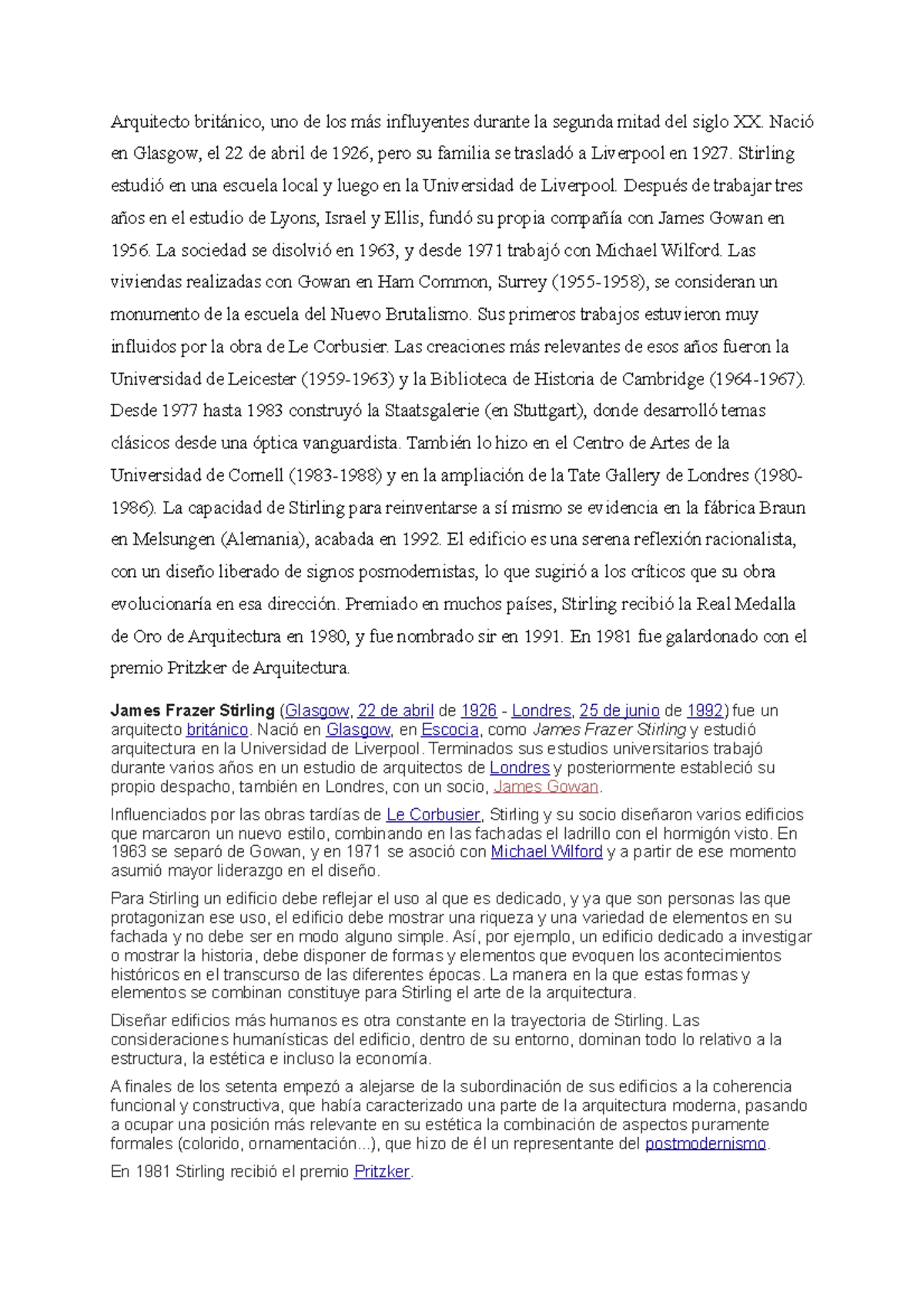 Expo 1 historia - hygv - Arquitecto británico, uno de los más ...