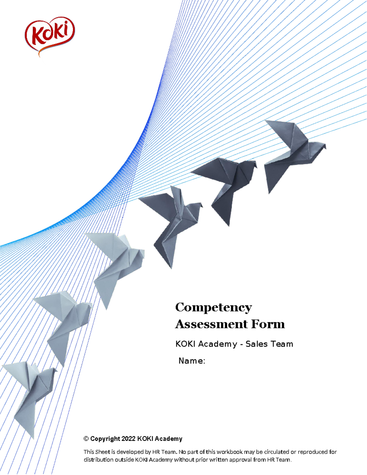 Competency Assessment Form KOKI - Competency Assessment Form KOKI Academy - Sales Team Name ...
