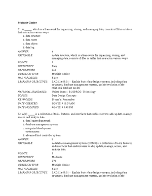 Chapter 05 Data and Process Modeling MCQ - Multiple Choice In data and process modeling, a(n ...