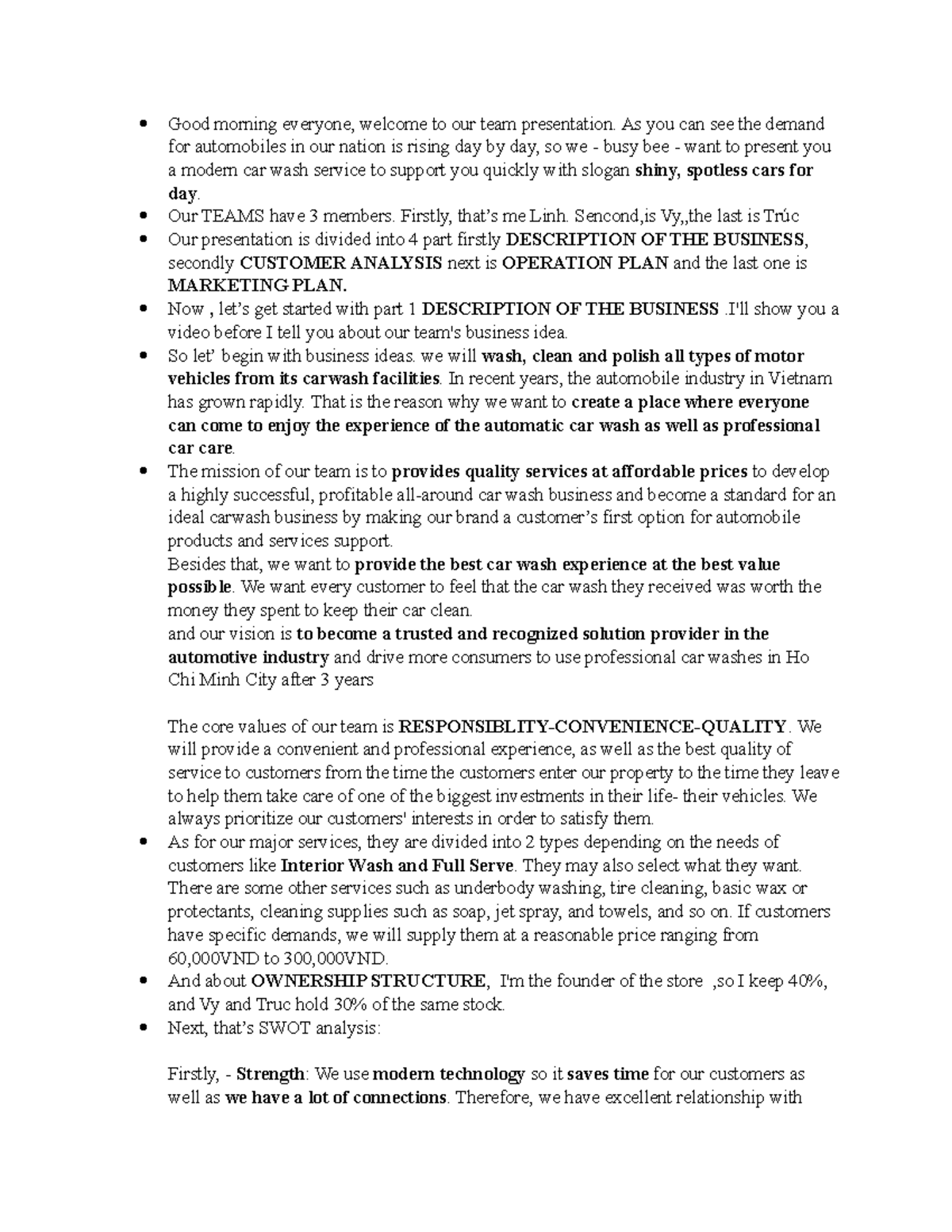 Tt-nhập-môn - nope - Good morning everyone, welcome to our team ...