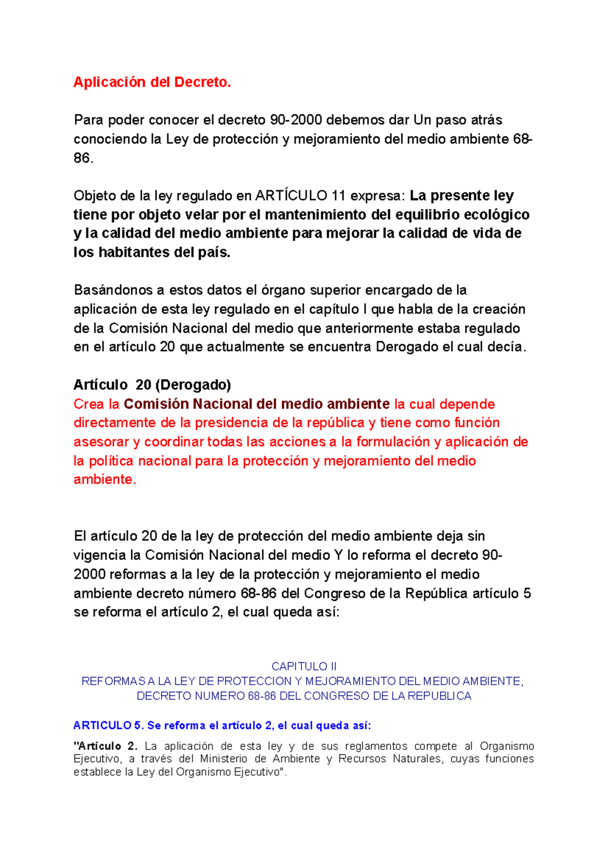 Decreto - Información - Aplicación del Decreto. Para poder conocer el ...