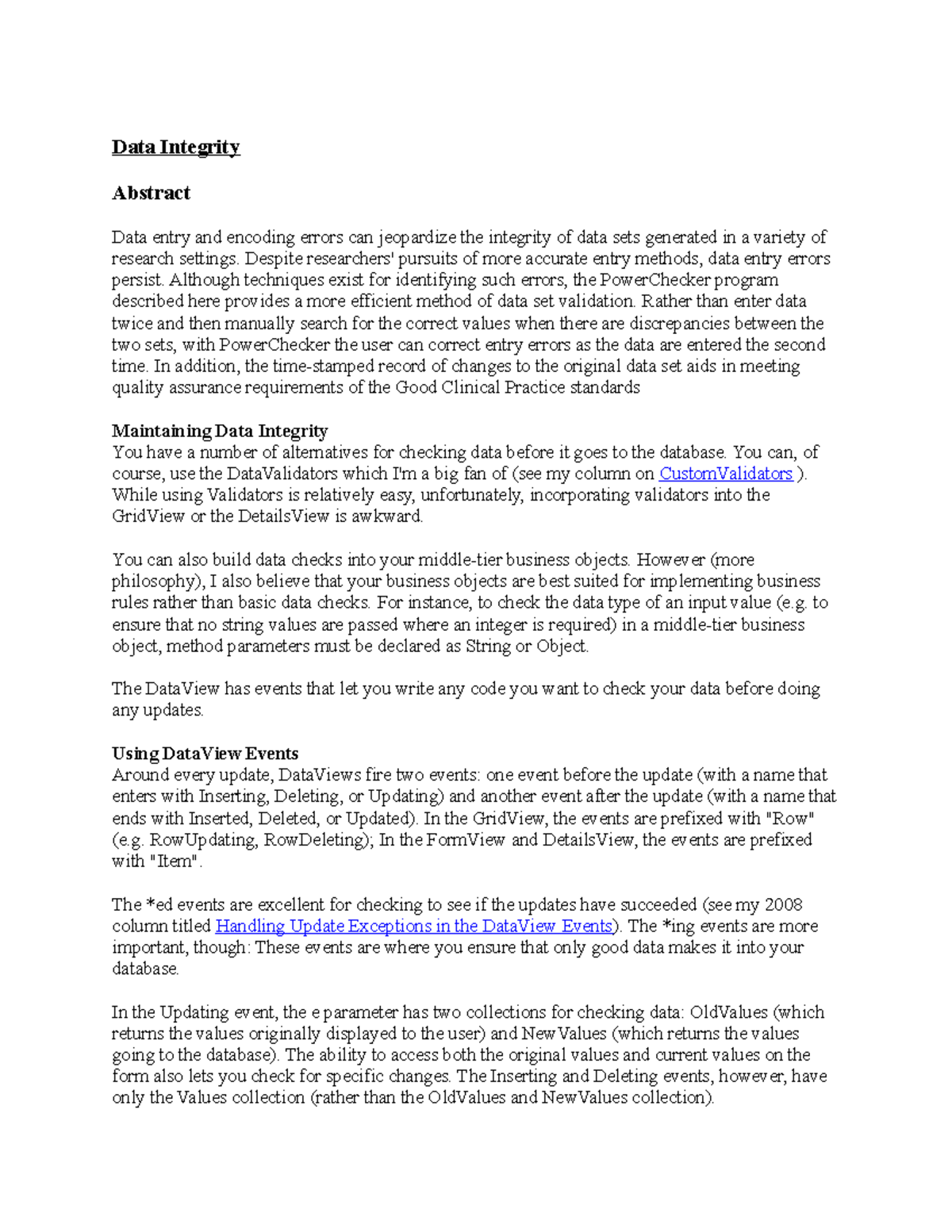 3. Data Integrity - DATA INTERGRITY - Data Integrity Abstract Data ...