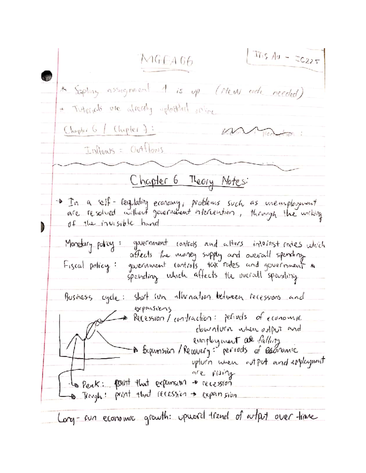 Macro Econ notes - Chapter 8 Theory Notes Employment: Total number of ...