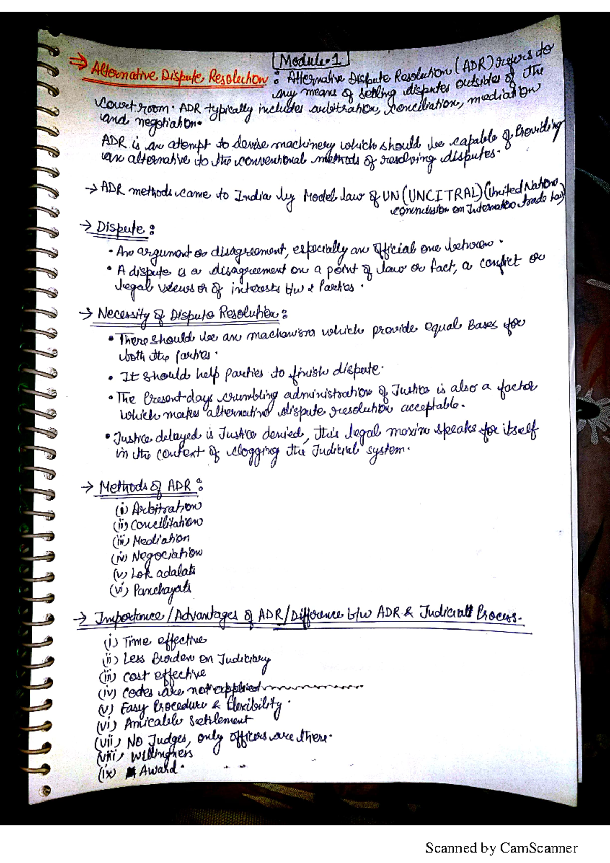 ADR full notes - Studocu