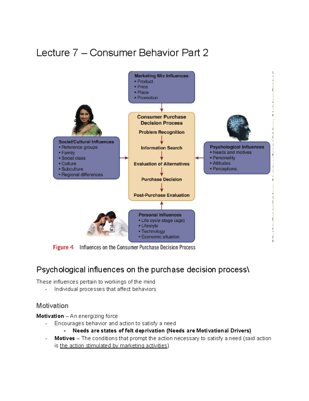 MOS Lecture 7 Notes - Lecture 7 – Consumer Behavior Part 2 ...