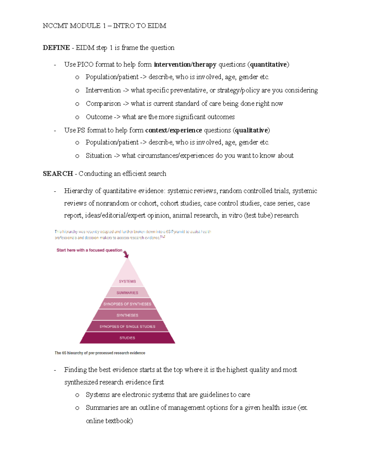Nccmt Module 1 – Intro TO EIDM - NCCMT MODULE 1 – INTRO TO EIDM DEFINE ...