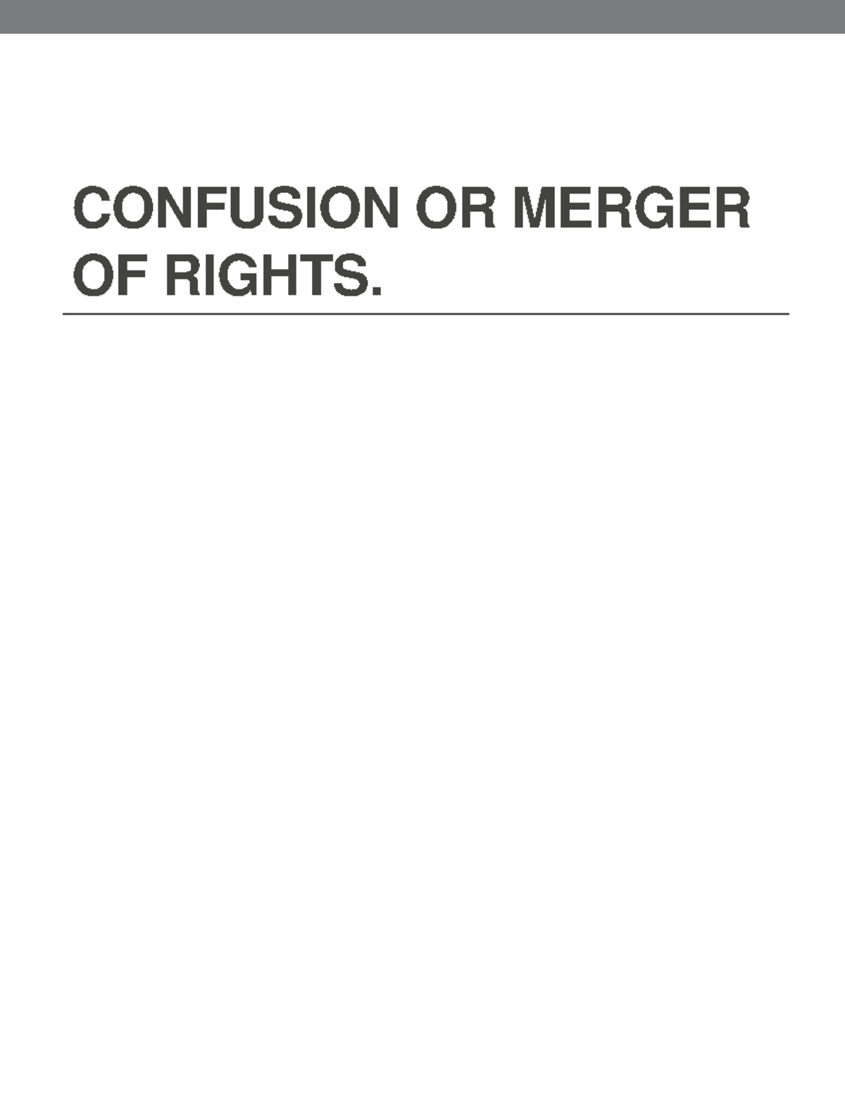 Reporter-13 Obligation and contact information - CONFUSION OR MERGER OF ...