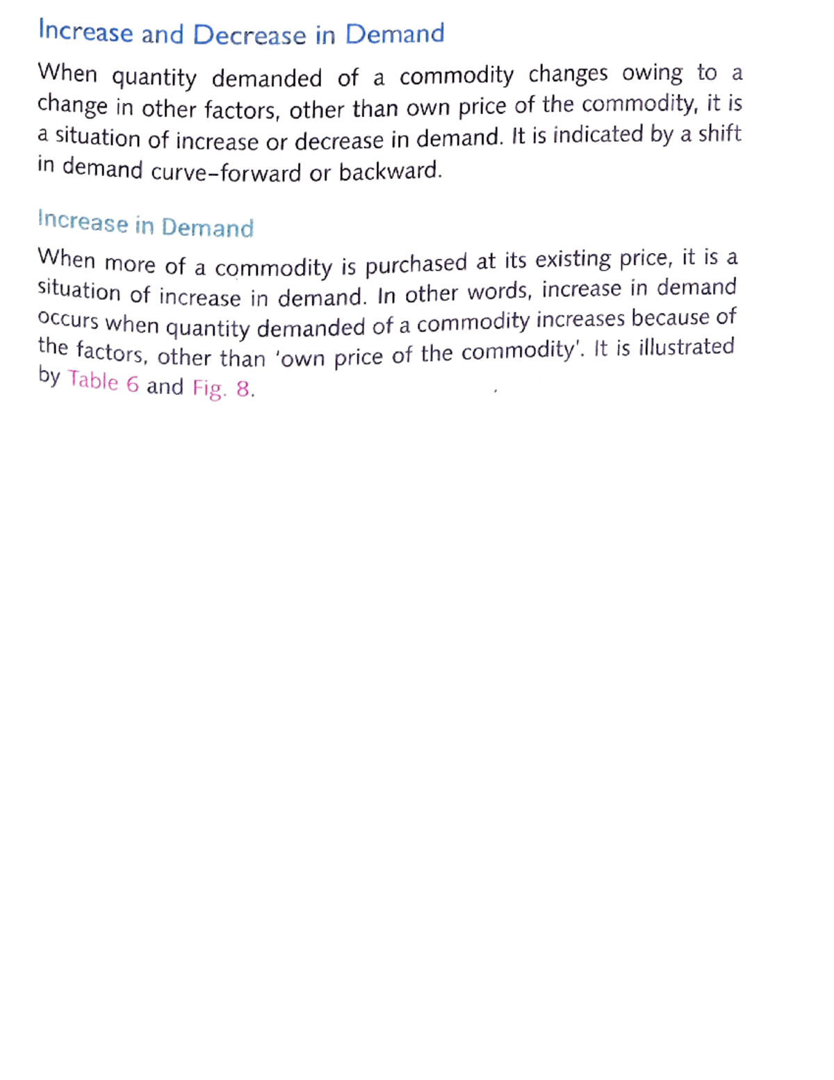 Increase and decrease in demand - Bachelor of Commerce - Studocu