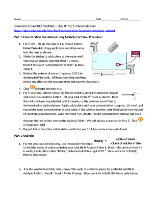 Nail lab- Copper II Chloride - Chemistry - Nail Lab Purpose The purpose ...