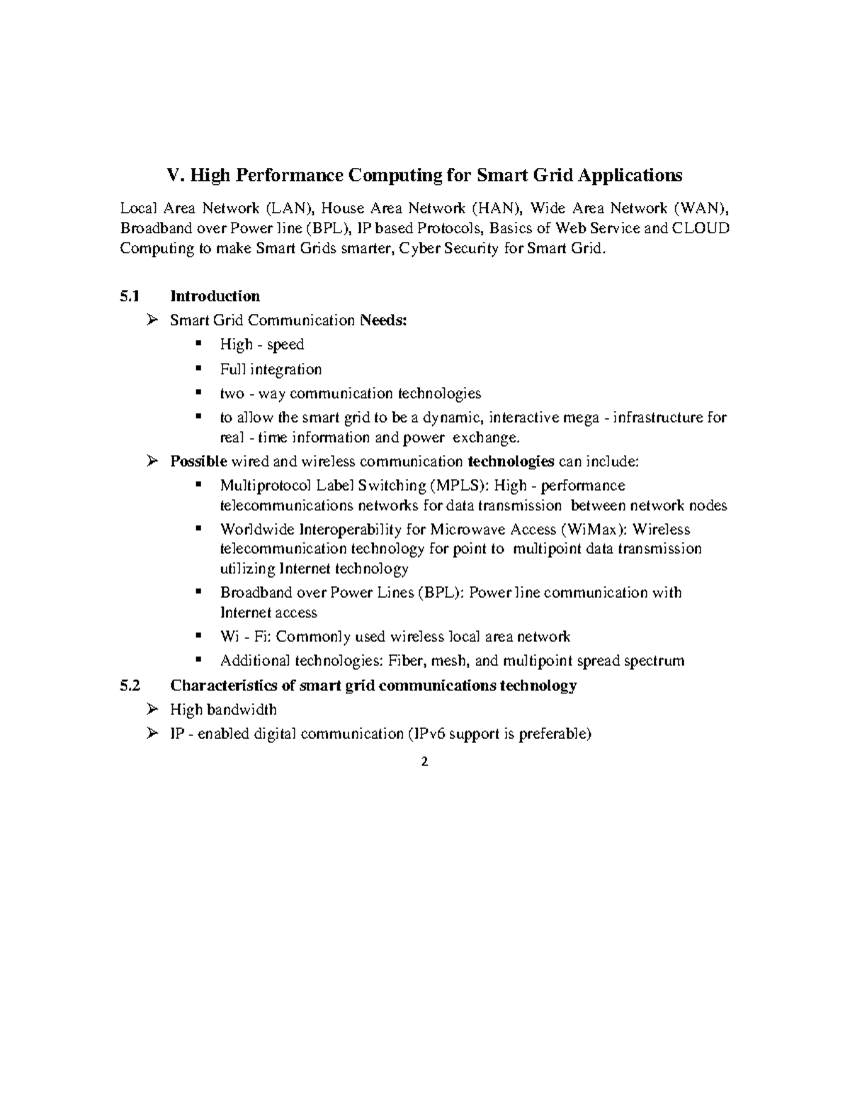 High Performance Computing For Smart Grid Applications V High Performance Computing For Smart