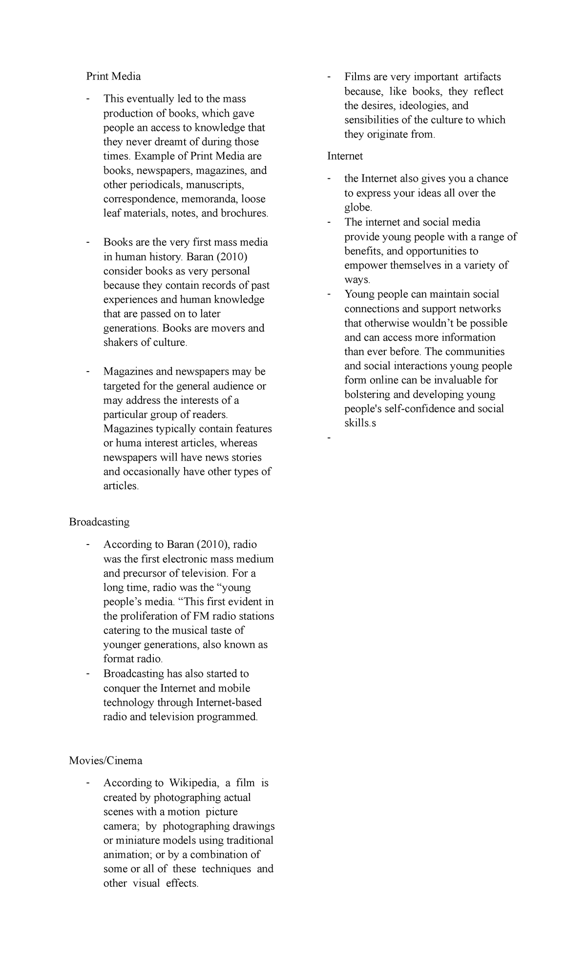 Additional Script - Print Media This eventually led to the mass ...