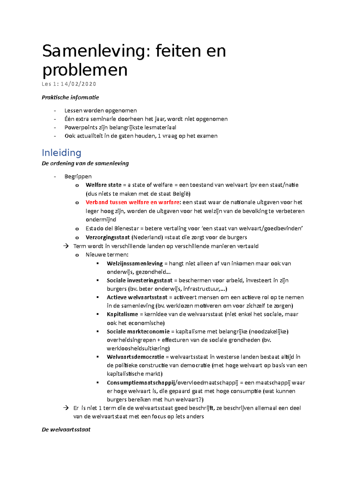 Samenleving feiten en problemen - Samenleving: feiten en problemen Les ...