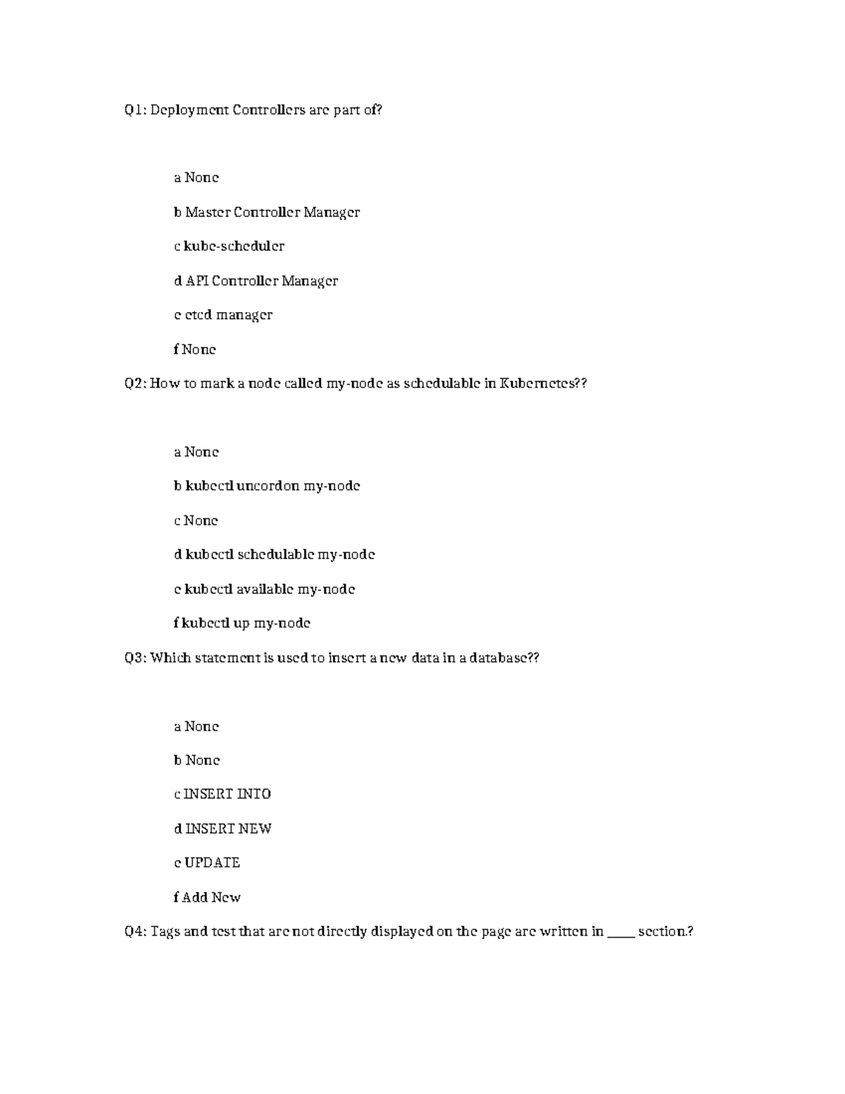 4 Notes For Zxda Summary Practical Programming Methodology Q1 Deployment Controllers Are