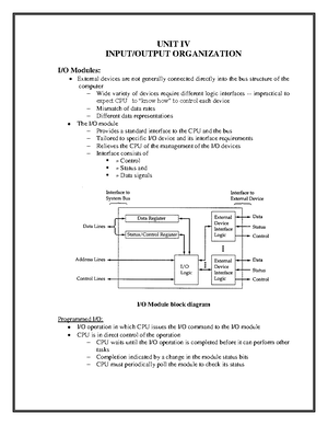 Unit 5 - Processor organization: General register organization stack organization. - UNIT V ...