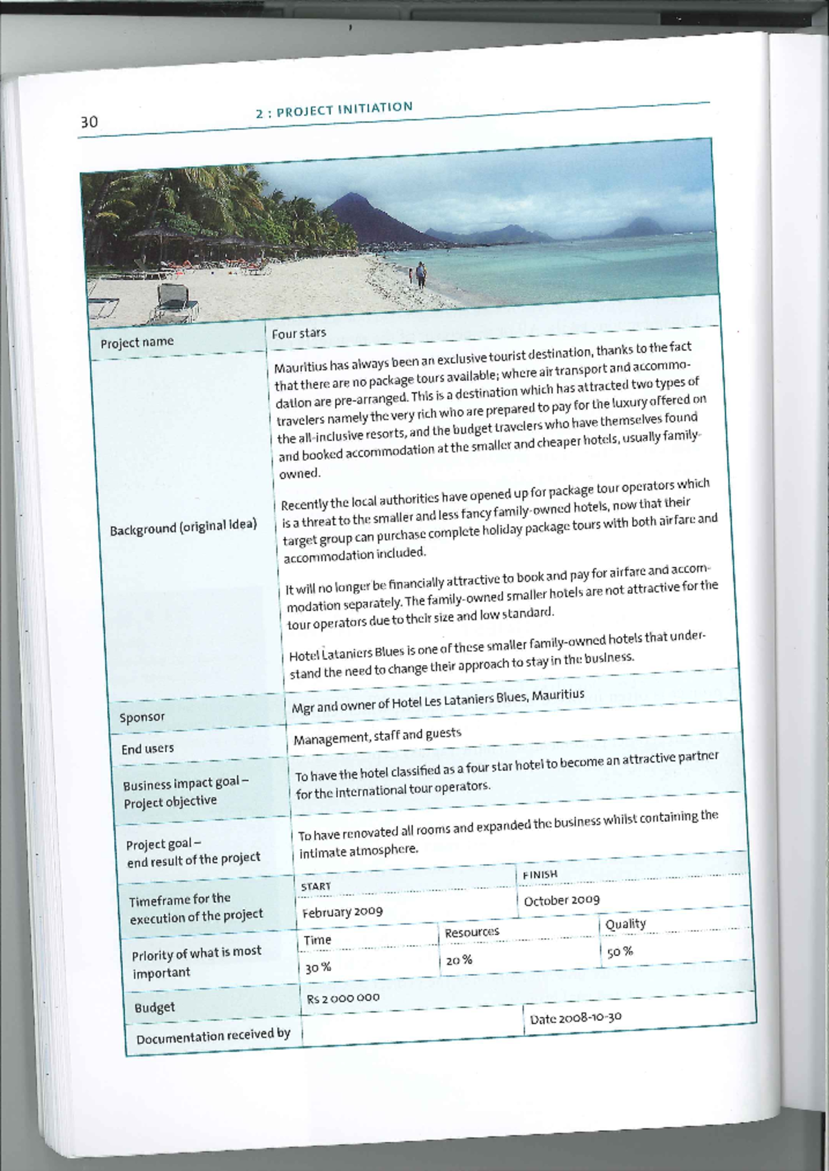 Example project chapter - IE2013 - Studocu